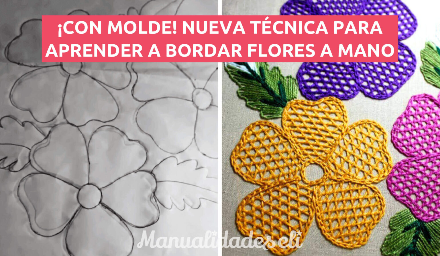 ¿Te Gusta Bordar A Mano? Aprende Con Esta Nueva Técnica