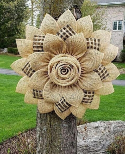 LAS FLORES DE YUTE GIGANTES SON PERFECTAS PARA DECORAR FIESTAS O ...