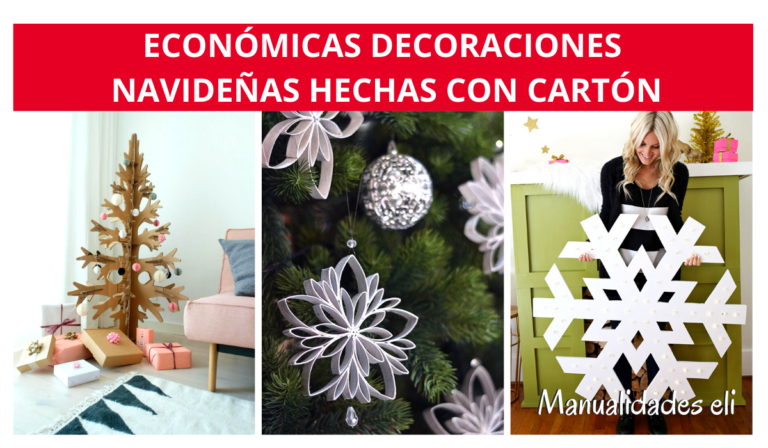 Económicas Decoraciones Navideñas Hechas Con Cartón Para Tu Hogar