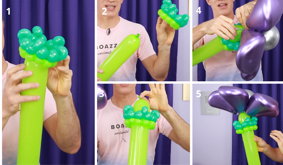 Aprende Cómo Hacer Bellas Flores Decorativas Con Globos | Manualidades eli