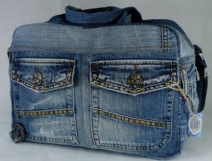 15 Lindísimas ideas de bolsos hechos con jeans viejos