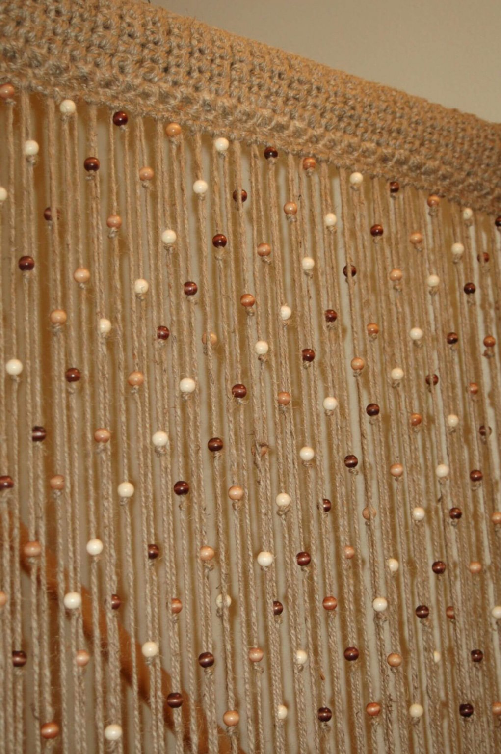 17 Ideas de cortinas hechas con la técnica del macramé