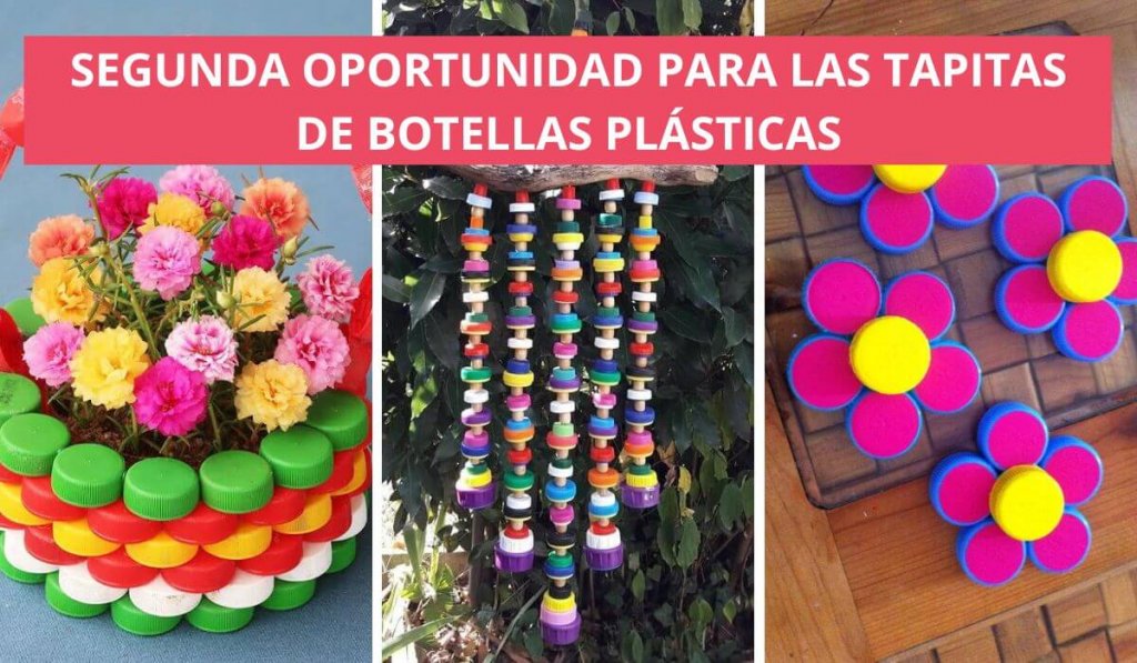 Con tapitas de botellas plásticas haz estas bellezas | Manualidades eli