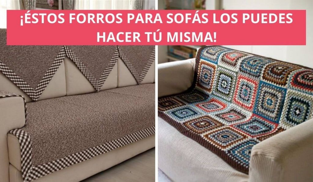 Ideas espectaculares de forros para sofás que puedes hacer tú misma