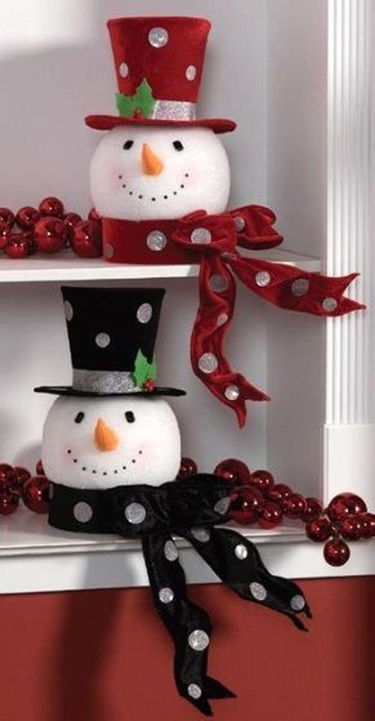 Ideas De Decoraciones Navideñas Con Muñecos De Nieve