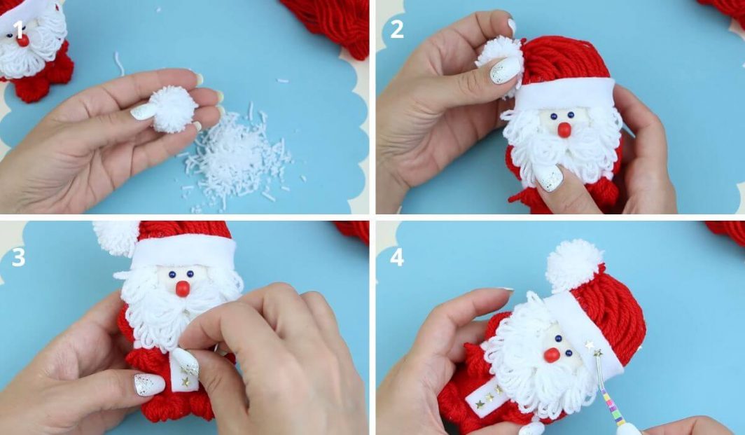 Paso A Paso Para Hacer Un Papá Noel Con Un Tubo De Cartón