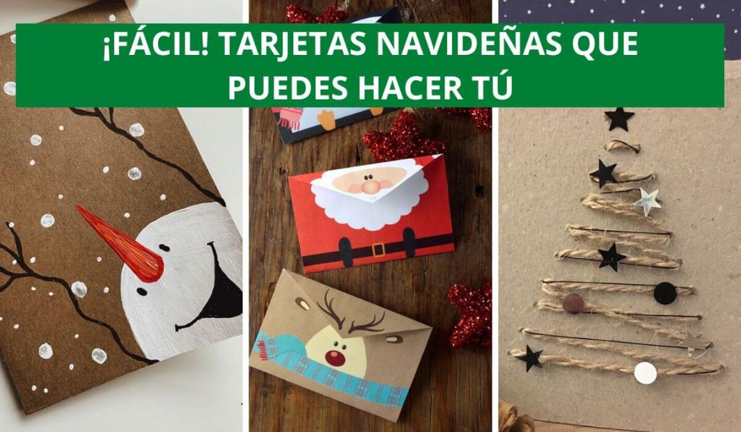 13 Hermosas Tarjetas Navideñas Que Podrás Hacer Tú