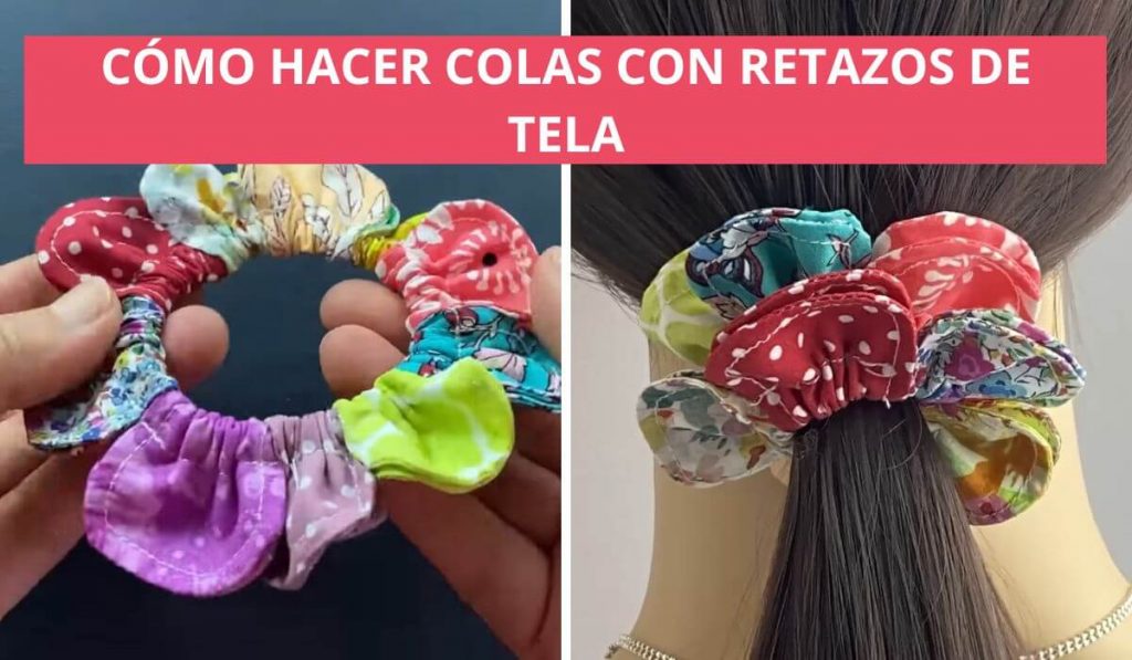¡No Tires Los Retazos De Tela! Haz Lindas Colas Para El Cabello