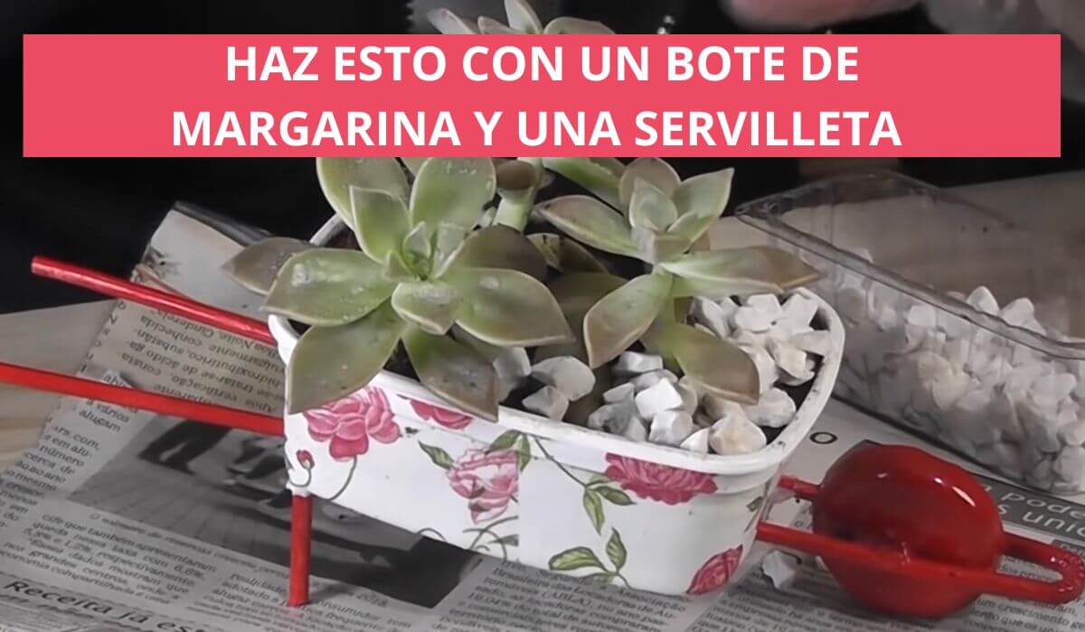 Maceta Decorativa Hecha Con Material Reciclado. ¡Fácil de Hacer!
