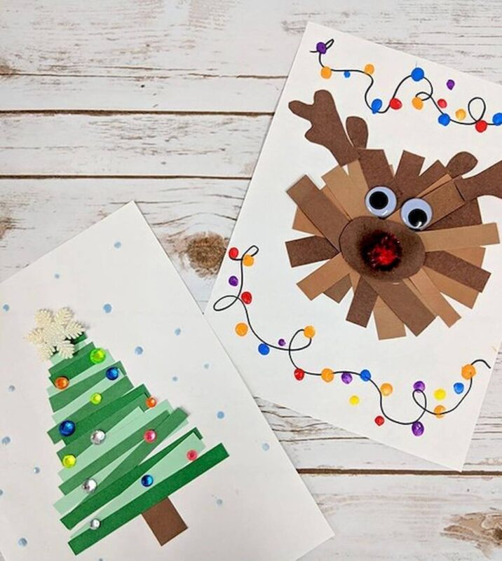 15 Ideas de Tarjetas Navideñas Que Querrás Hacer Desde Ya