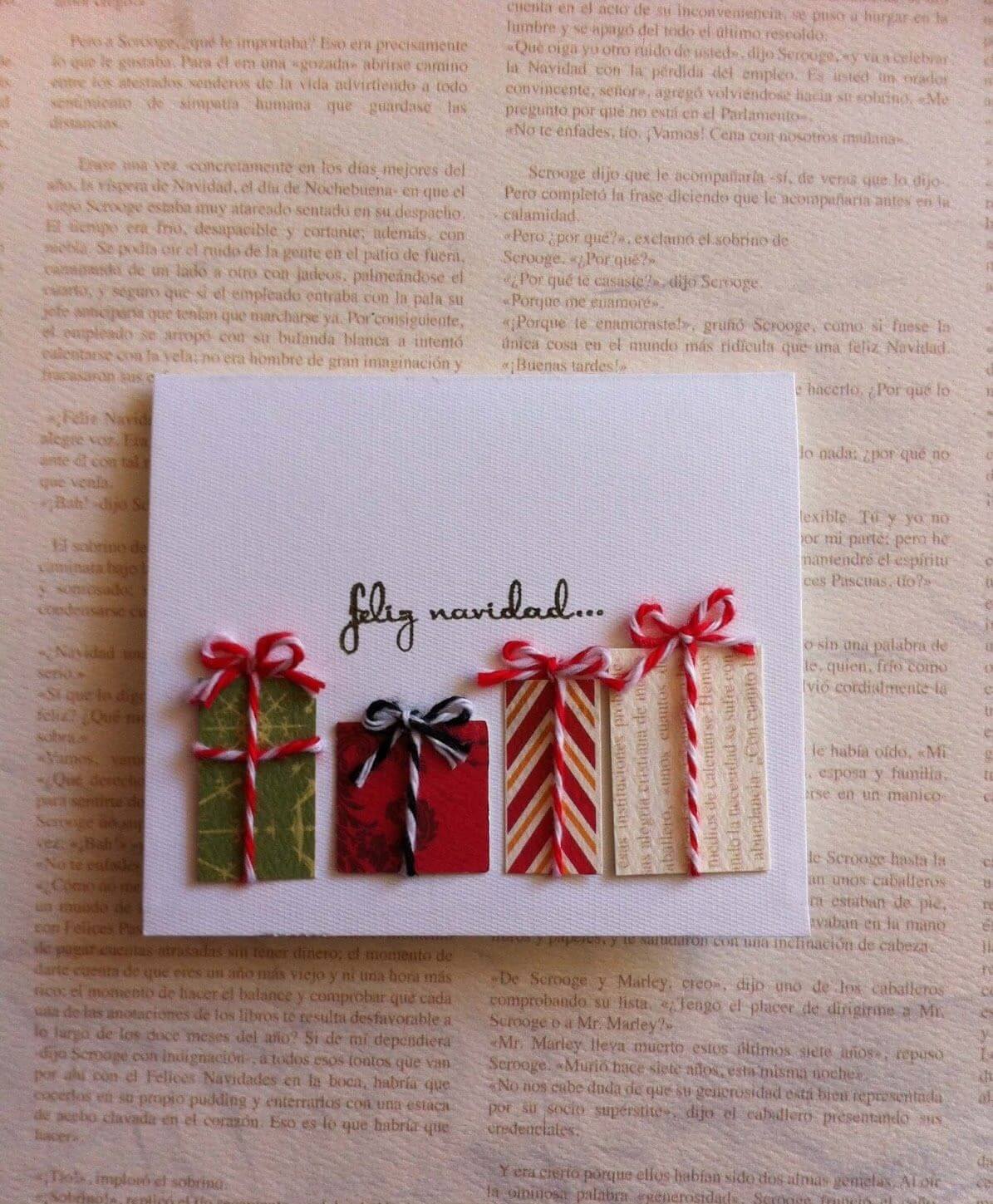 15 Ideas de Tarjetas Navideñas Que Querrás Hacer Desde Ya