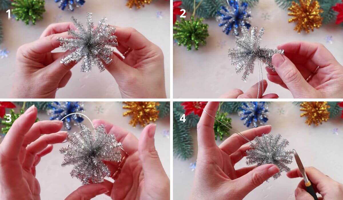 Haz Esponjosos Copos de Nieve Para Decorar El Árbol de Navidad