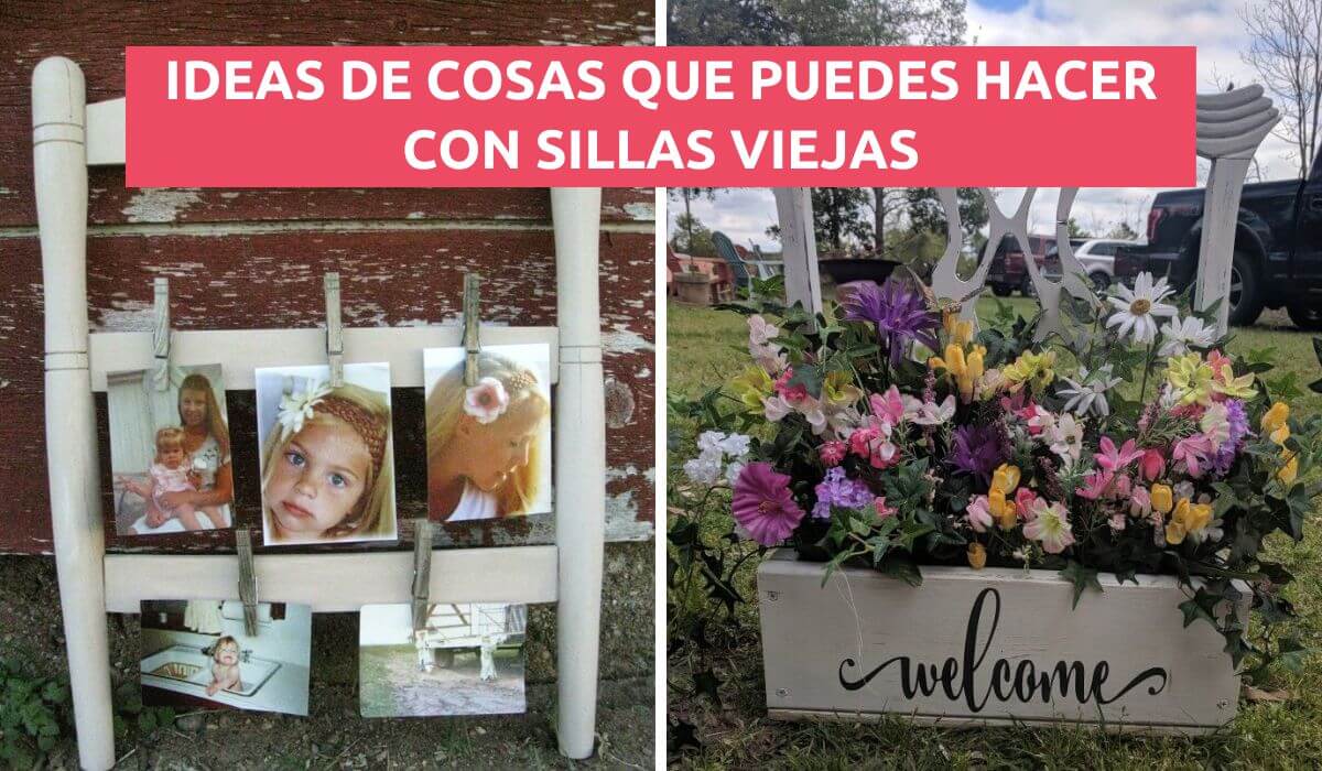 COSAS QUE PUEDES HACER CON SILLAS VIEJAS. DALES UNA SEGUNDA OPORTUNIDAD ...
