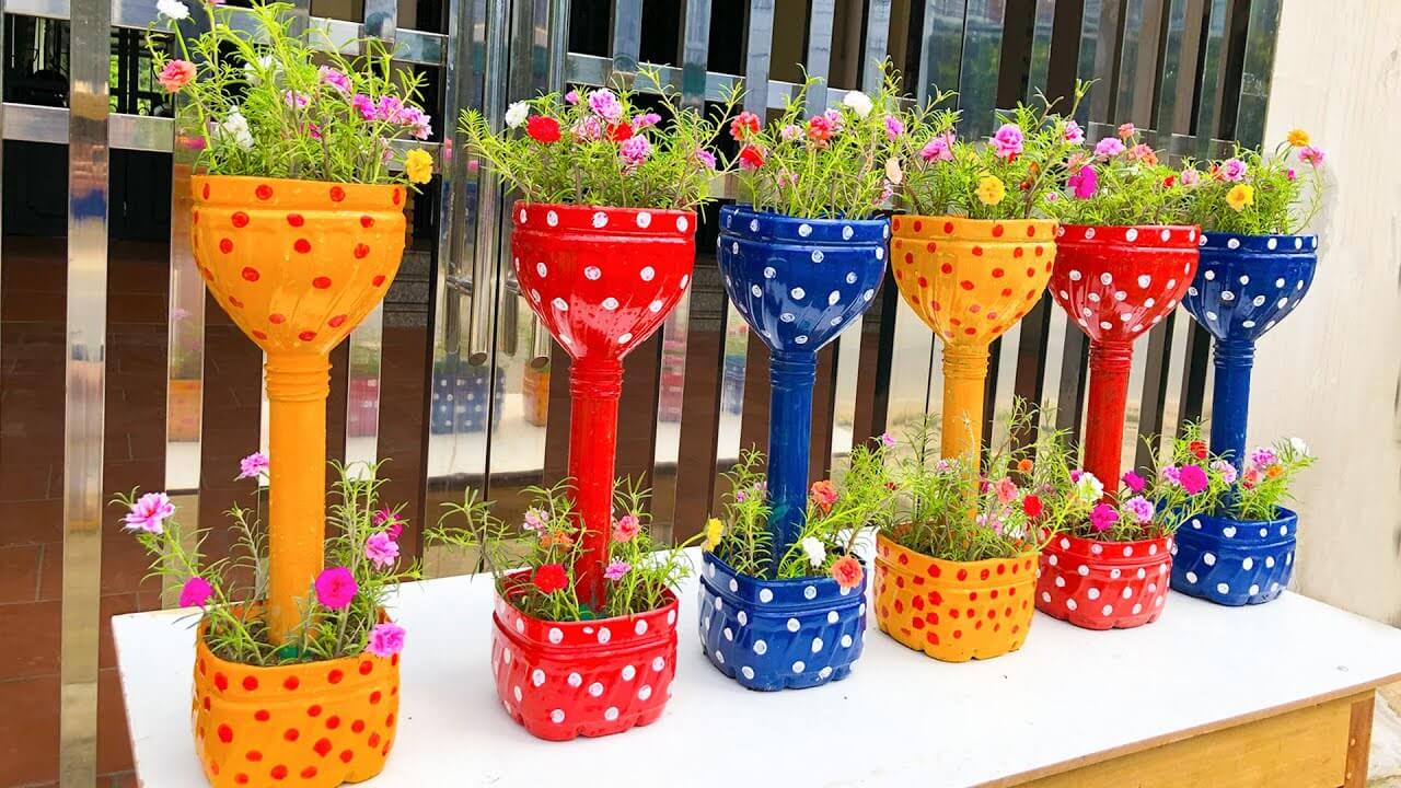 15 Ideas De Macetas Hechas Con Botellas PET Que Enamoran