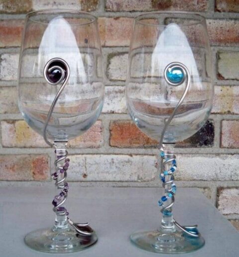15 Ideas Para Decorar Copas De Vino De Forma Original