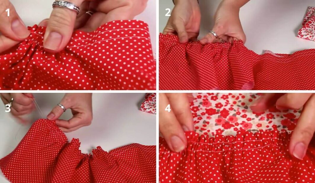 CÓMO FRUNCIR TELA DE FORMA SENCILLA CON ESTE TUTORIAL. COSTURA PARA ...