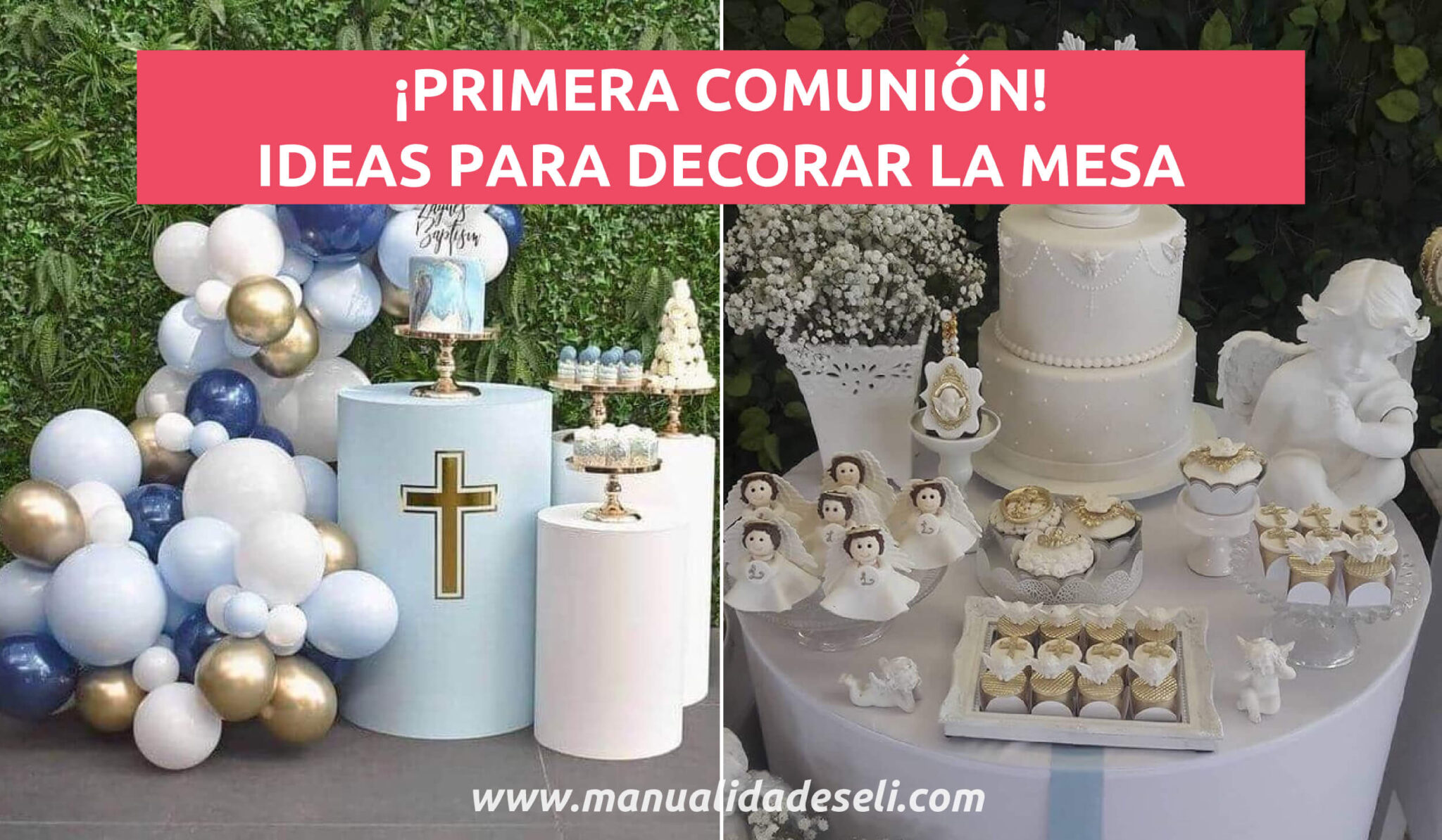 IDEAS DE CÓMO DECORAR LA MESA PARA FIESTA DE PRIMERA COMUNIÓN ...