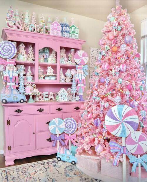 ¡Son Preciosos Los Árboles De Navidad En Color Rosa! Aquí 15 Ideas ...
