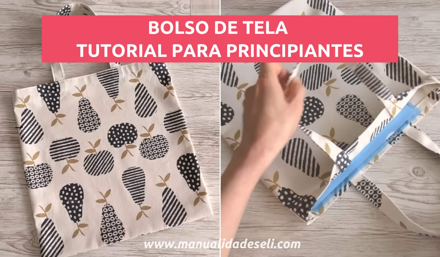 CÓMO HACER UN BOLSO DE TELA DE MANO. TUTORIAL ESPECIAL PARA ...