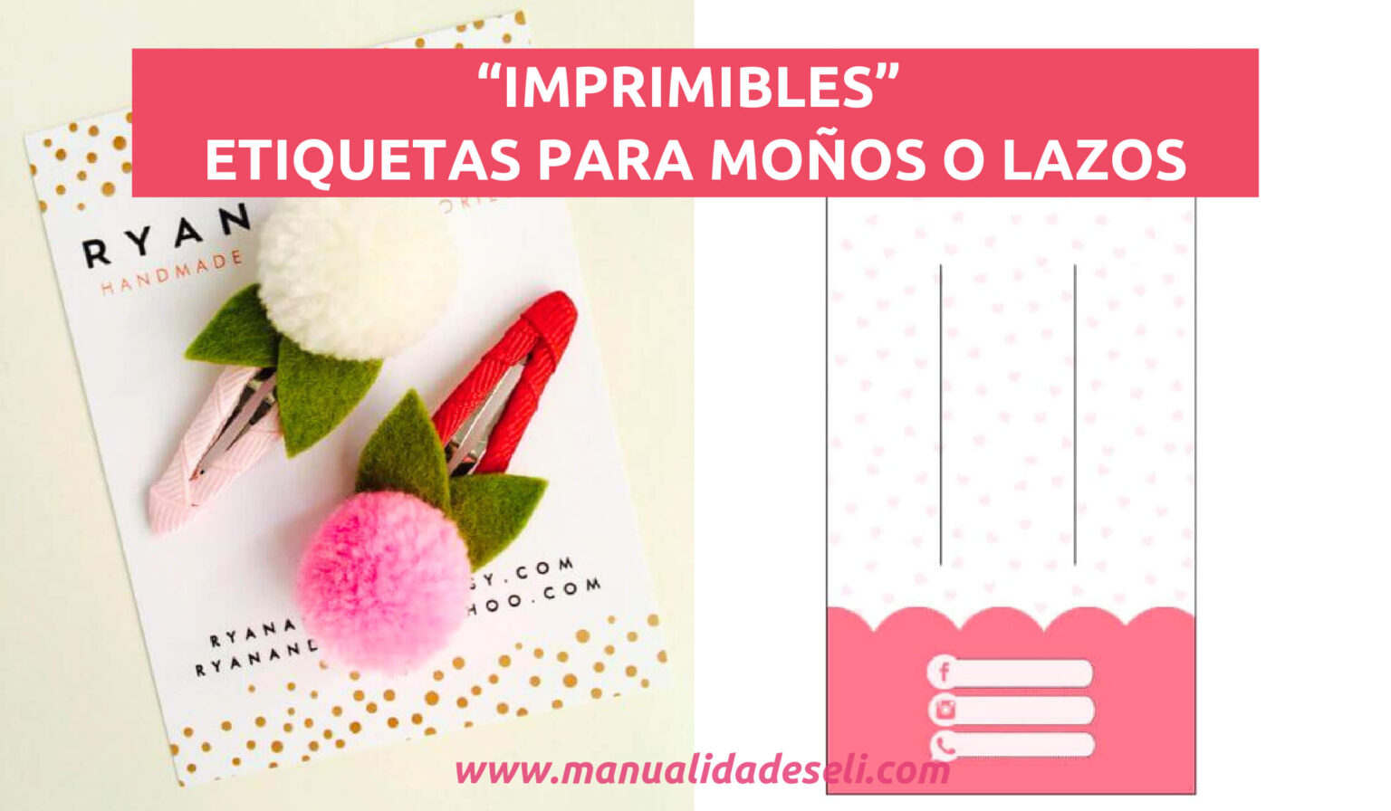 PLANTILLAS IMPRIMIBLES DE ETIQUETAS PARA LAZOS, MOÑOS Y DIADEMAS ...