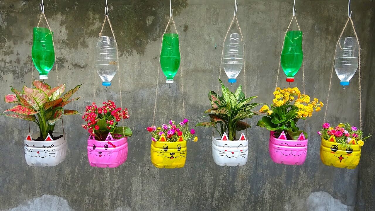 ¡Te Caerás Para Atrás! Mira Estas Macetas Hechas Con Botellas De ...