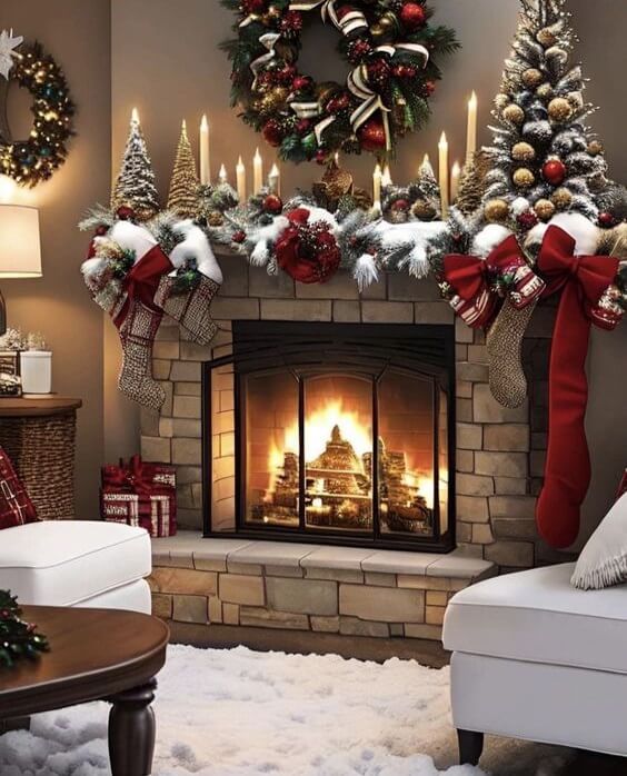 ¿Buscas Decoración De Chimeneas Para Navidad? ¡Aquí Ideas Perfectas ...