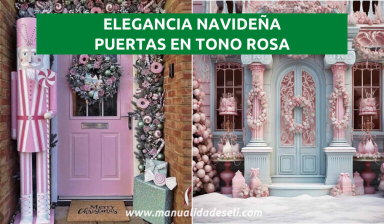 Conoce La Nueva Tendencia En Decoración Para Puertas Navideñas En Rosa ...