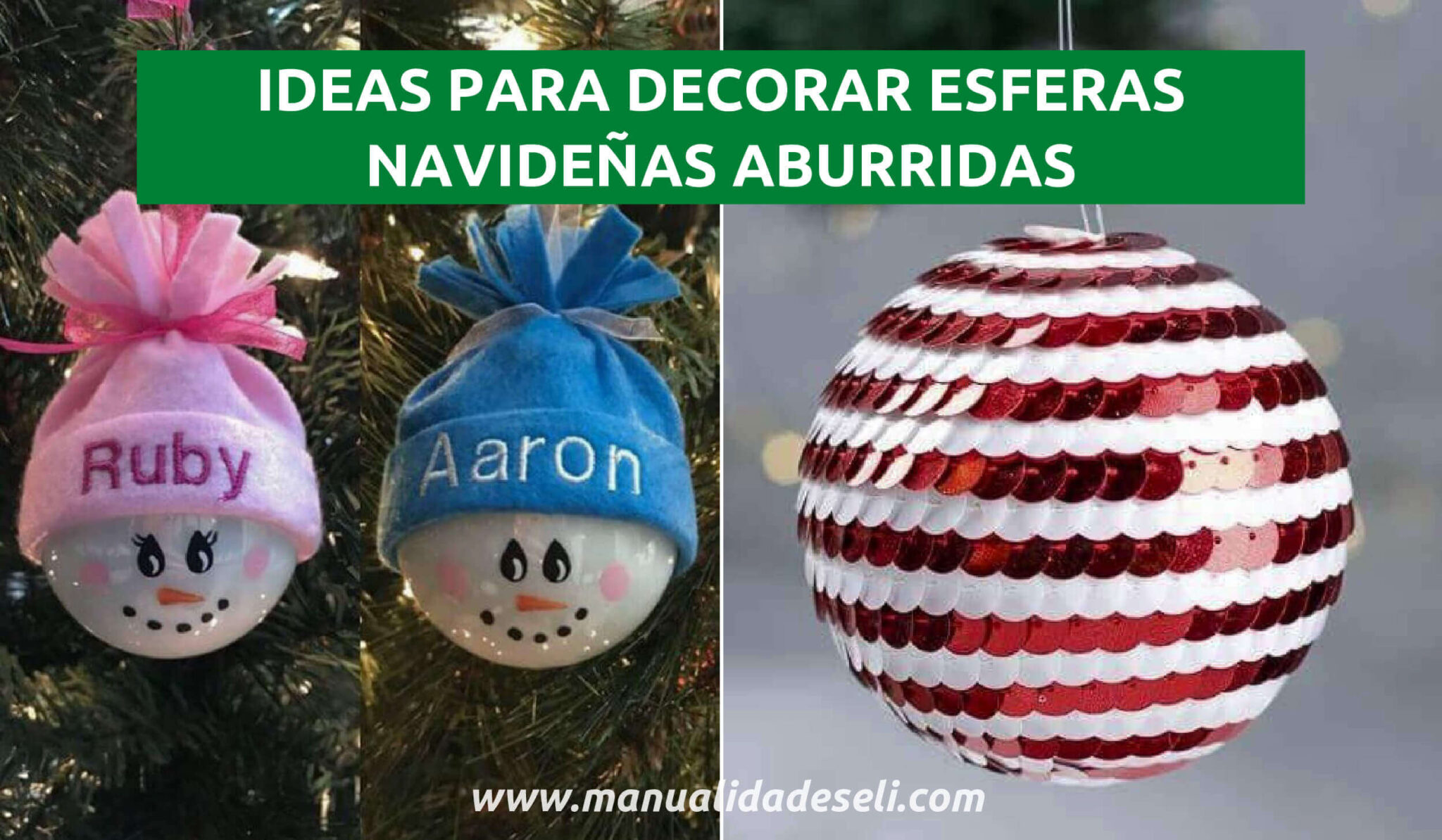 Lindas Ideas Para Decorar Esferas Navideñas Aburridas | Manualidades eli