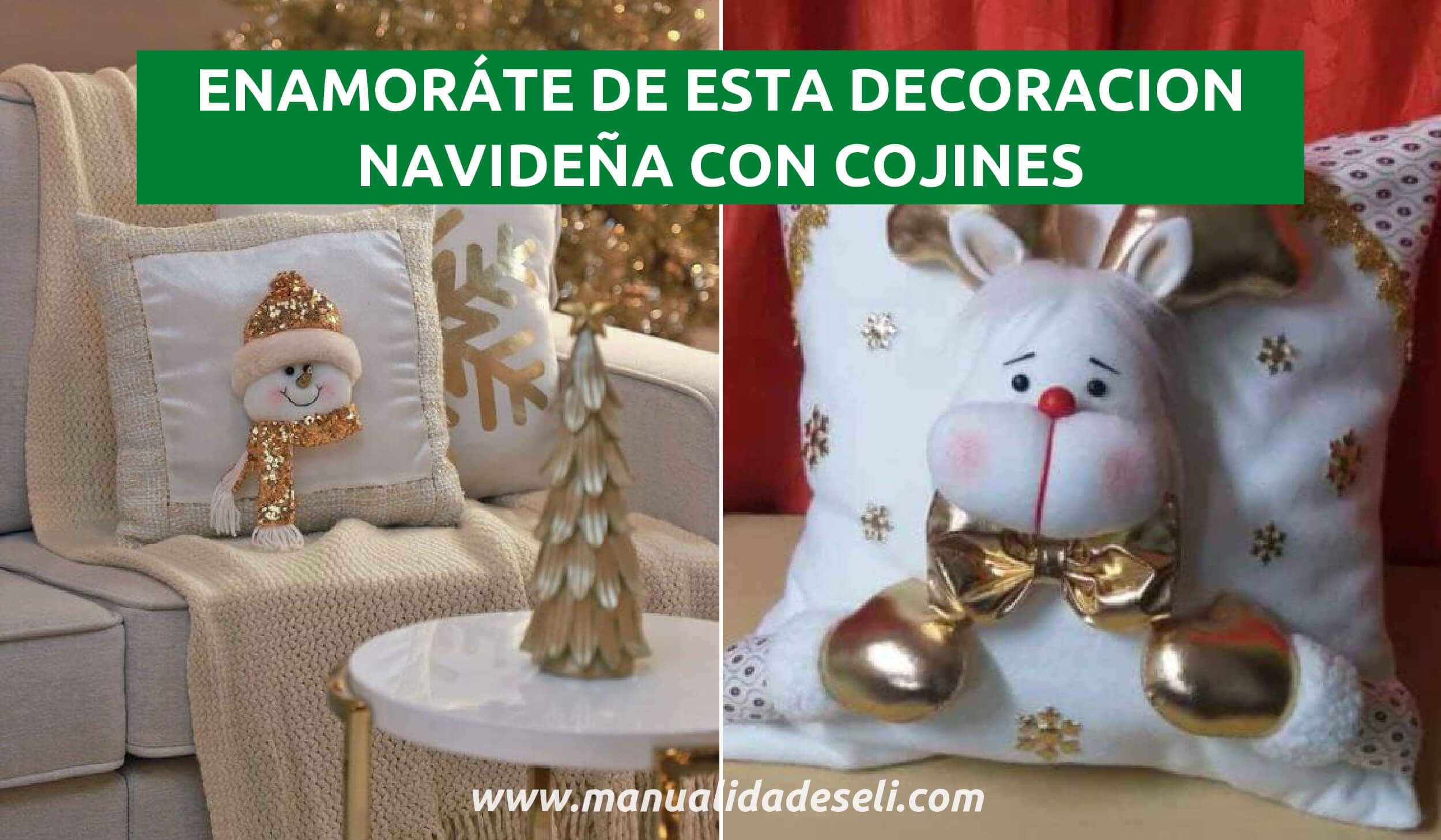 ¡WOW! Tienes Que ver Esta Decoración Única Con Cojines Navideños ...
