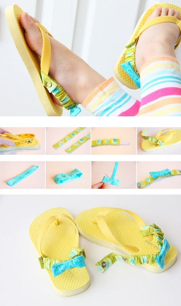 ¡Mira Estas Preciosas Ideas Para Decorar Chanclas! | Manualidades eli
