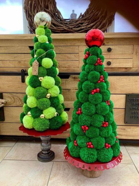 ¡WoW! Mujer Decoró Su Casa En Navidad Con Pompones De Lana ...