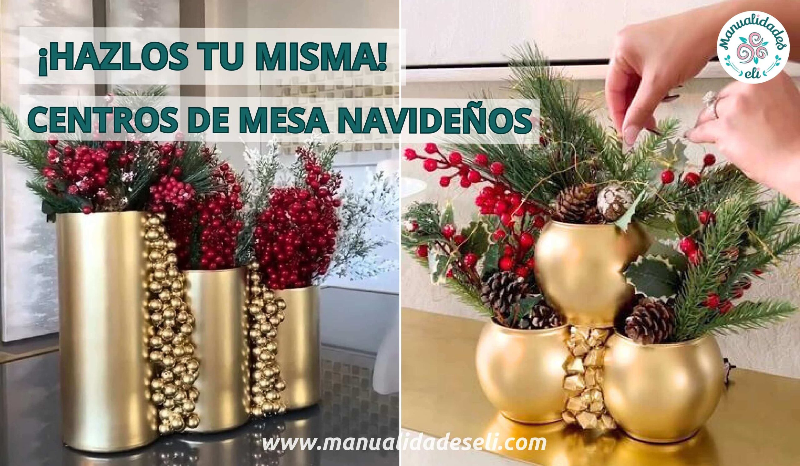 ¡No Te Lo Pierdas! Centros De Mesa Navideños Únicos | Manualidades eli
