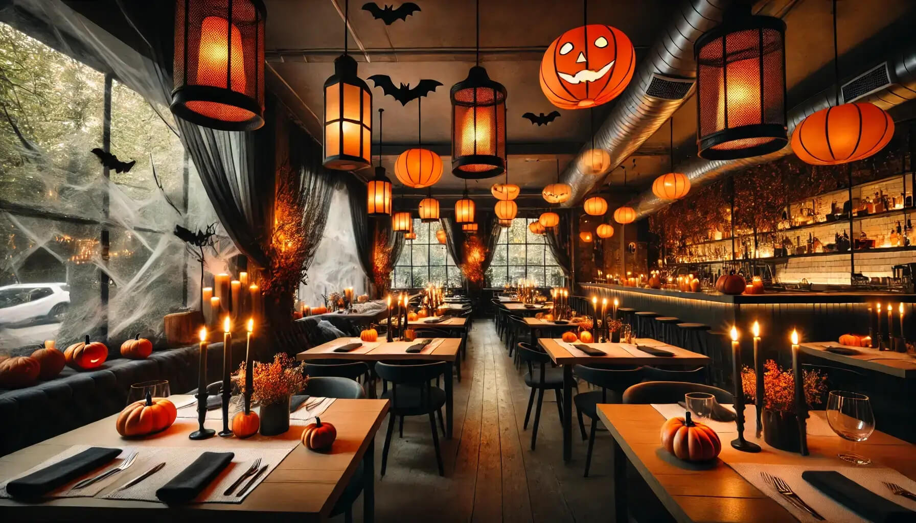 Decoraciones De Halloween Para Restaurantes Que Sorprenderán A Todos ...