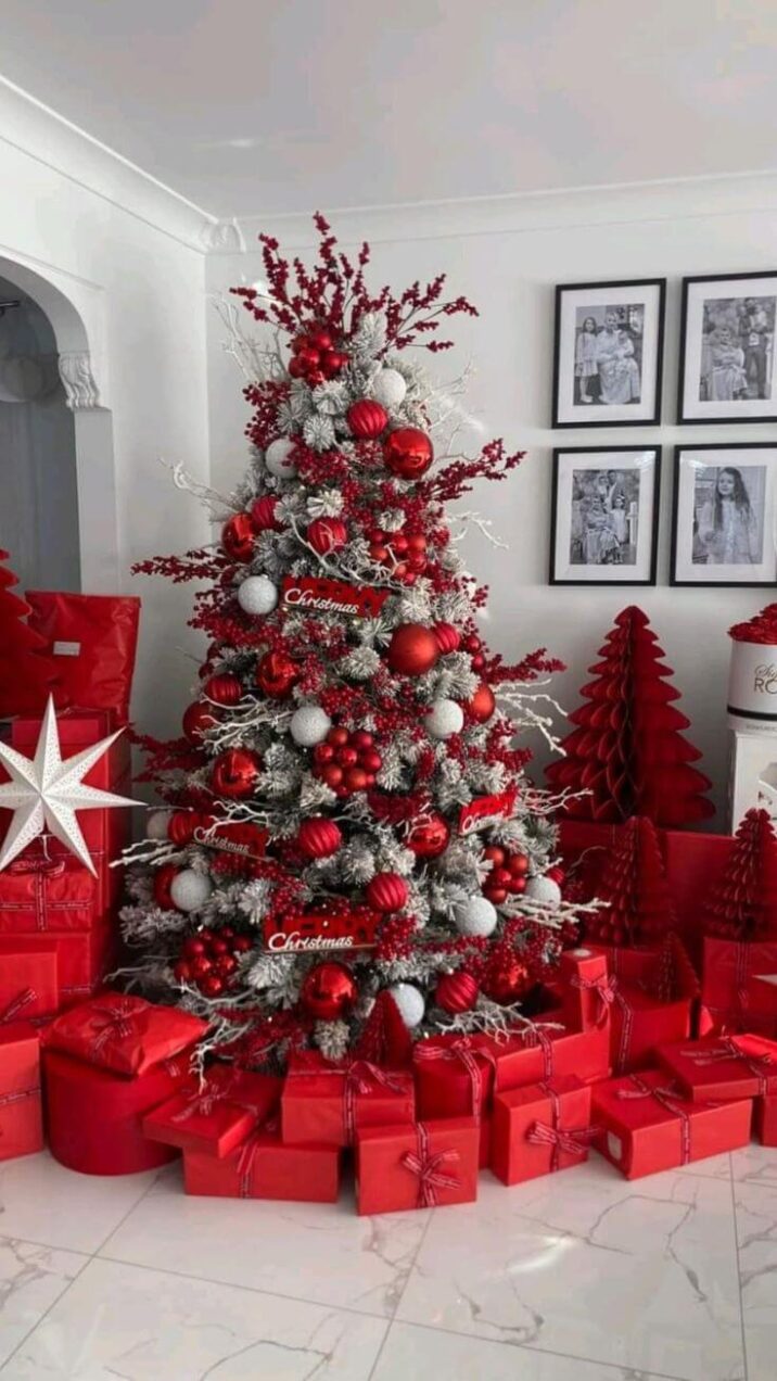 Árboles De Navidad Rojos Que Cambiarán Tu Forma De Decorar ...