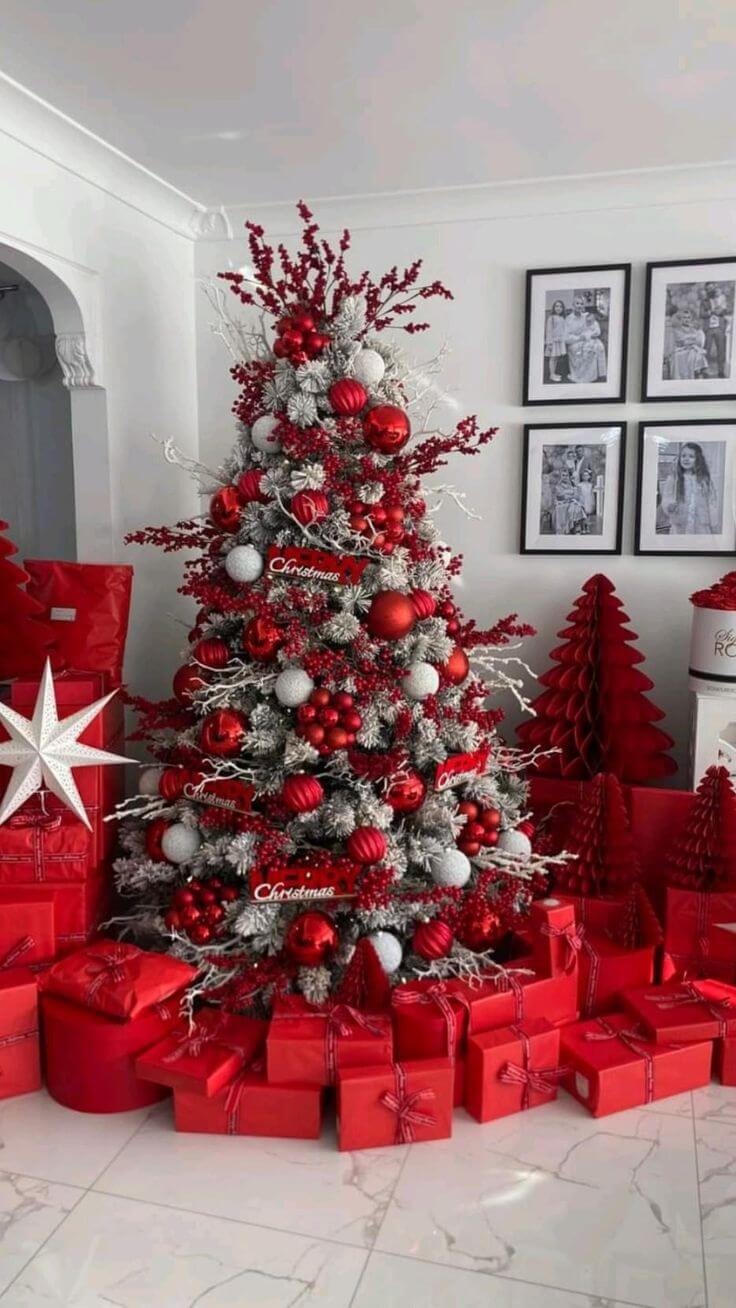 Árboles De Navidad Rojos Que Cambiarán Tu Forma De Decorar ...