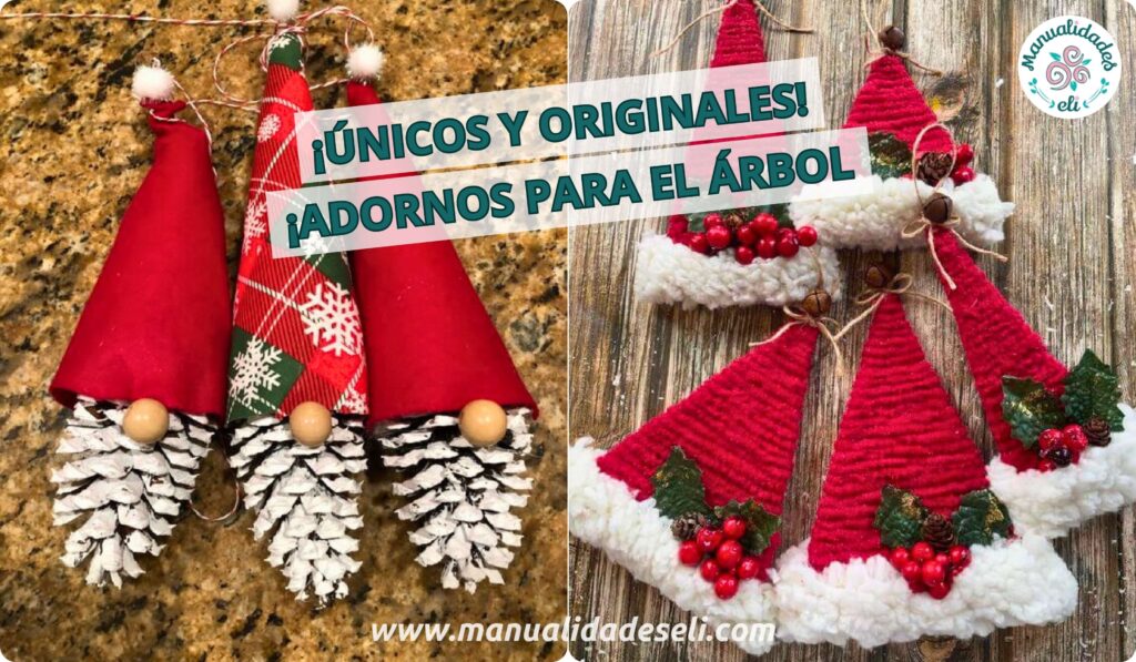 Adornos Originales Para Árbol De Navidad Únicos Y Hermosos | Manualidades eli