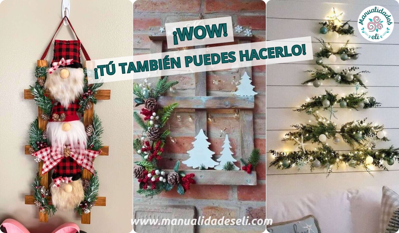 Decoraciones Navideñas Para Pared Que No Te Puedes Perder ...