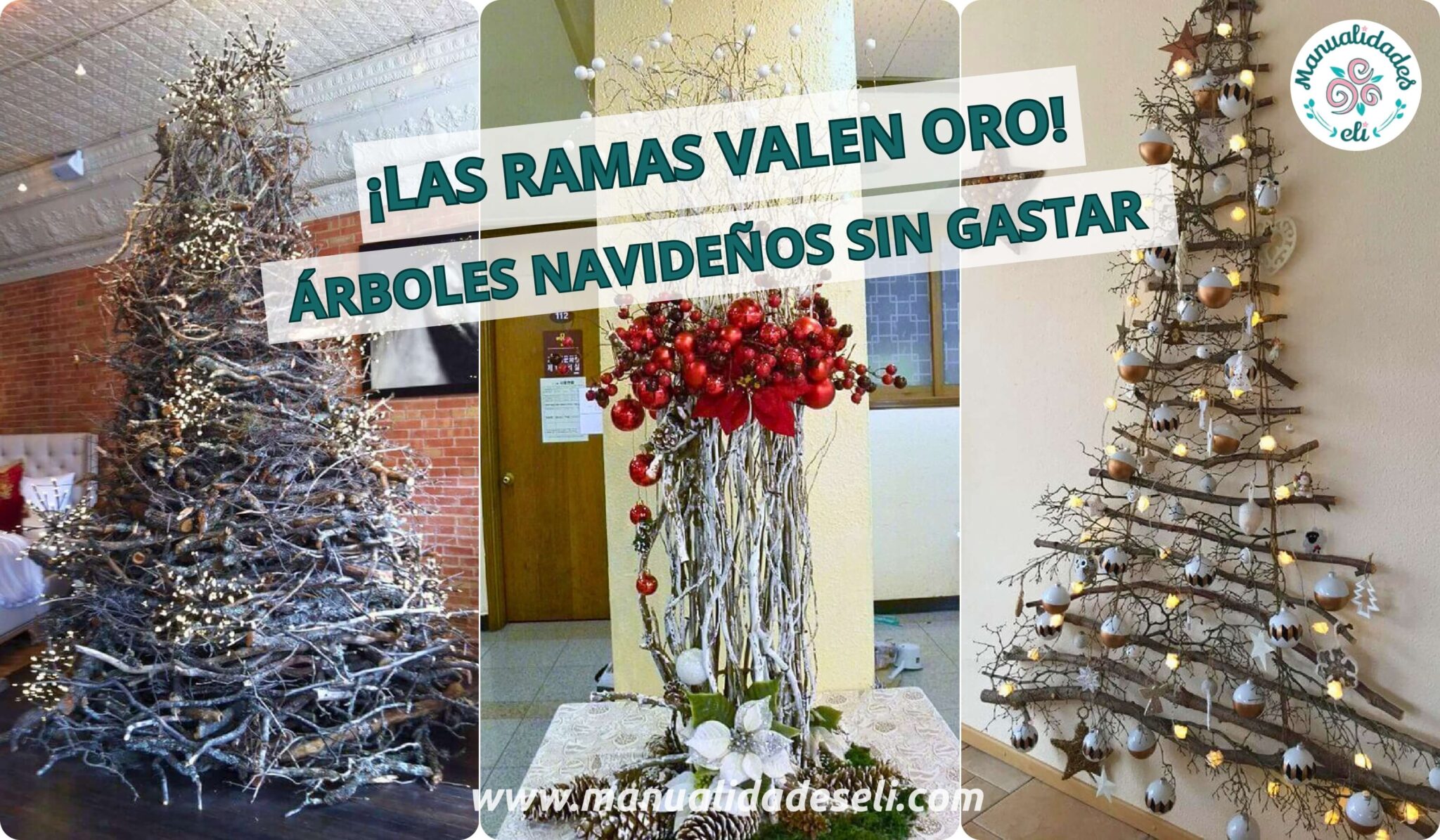Ideas De Árbol De Navidad Con Ramas Secas Que No Puedes Perderte ...