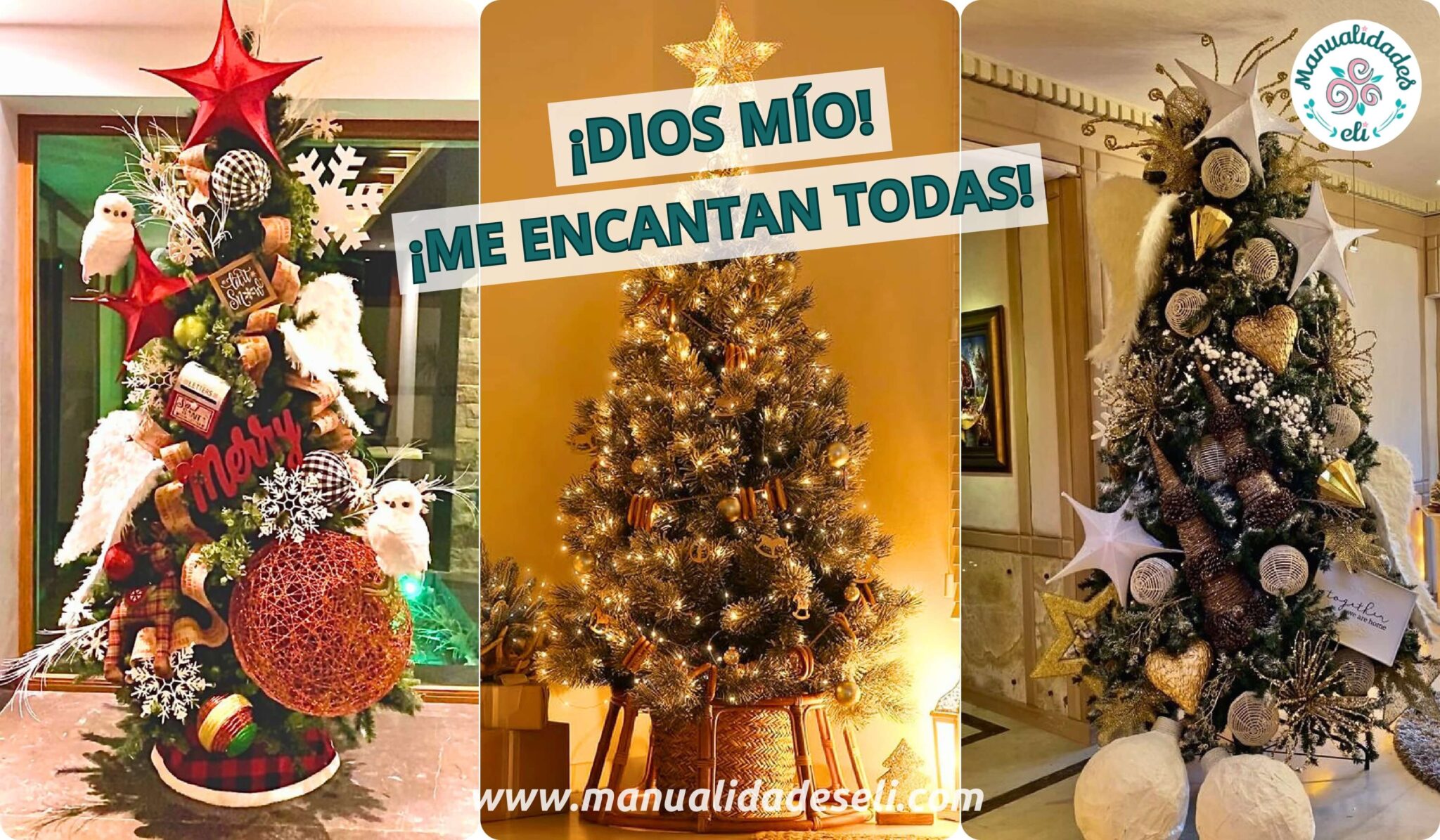 Ideas Para Decorar Un Árbol De Navidad Con Estrellas Deslumbrantes ...