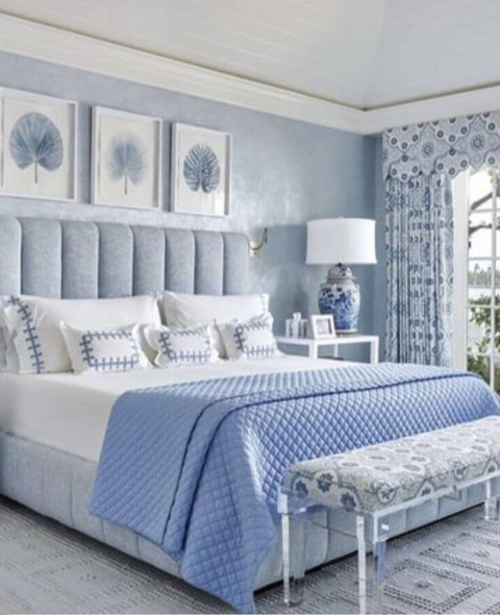 Decoración De Habitaciones En Color Azul Que Combina Elegancia Y Estilo ...