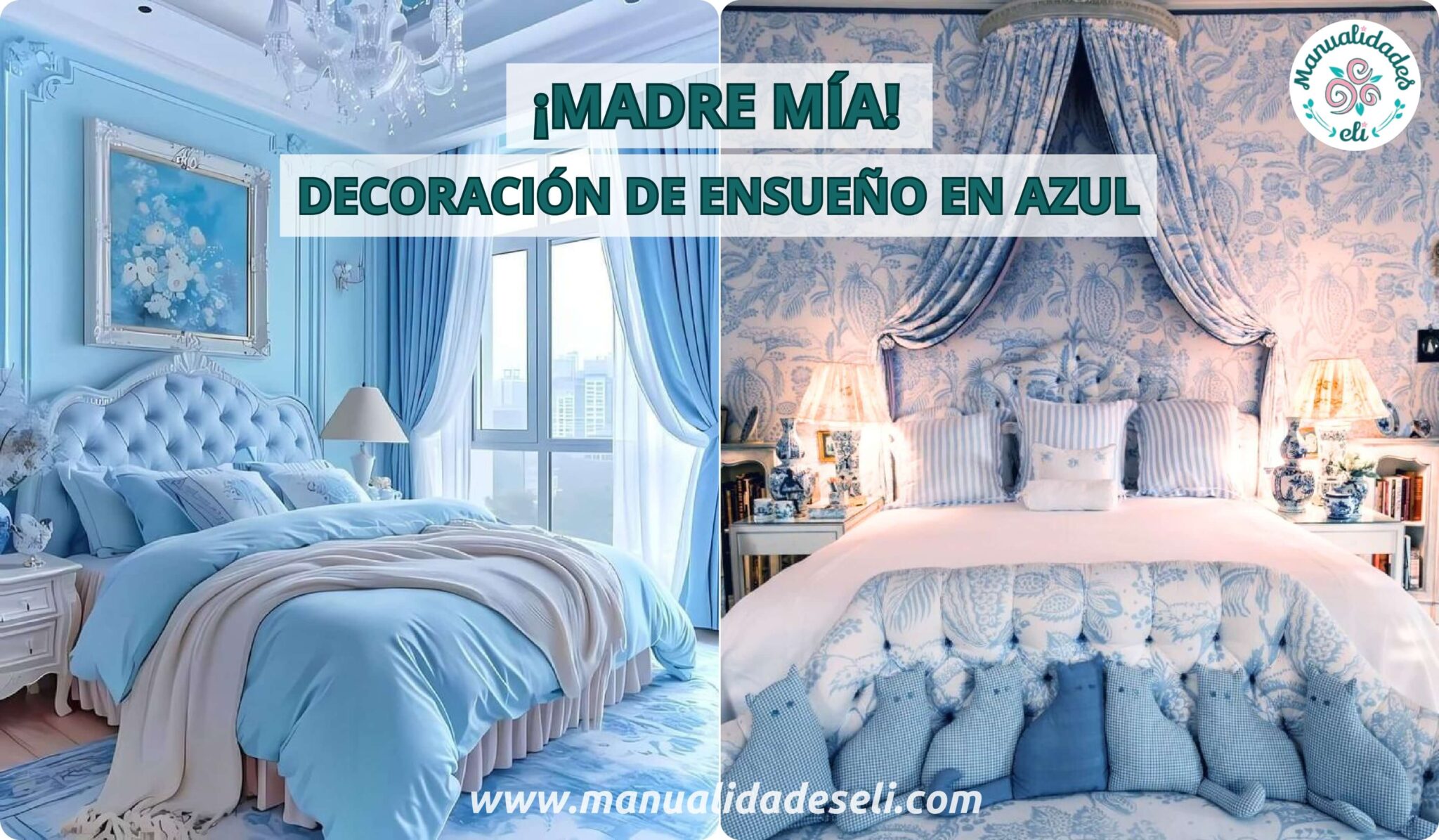 Decoración De Habitaciones En Color Azul Que Combina Elegancia Y Estilo ...