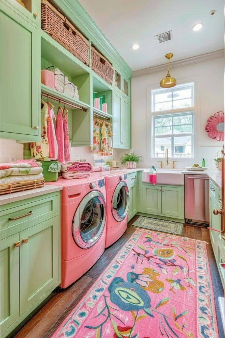 Lugar Soñado De Cuartos De Lavado De Ropa Hermosos Y Prácticos ...