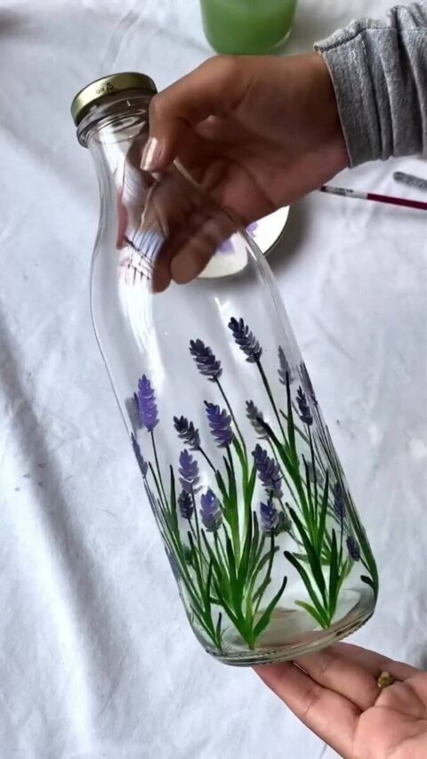 Ideas De Pintado De Botellas De Vidrio Que Añadirán Un Toque Único A ...