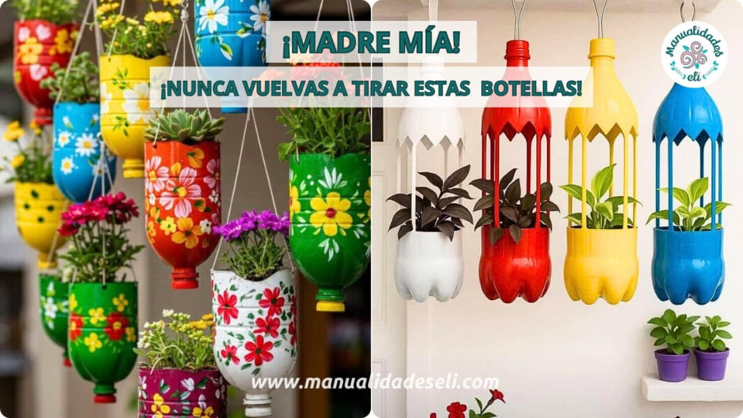 Macetas Para Plantas Con Botellas Plásticas Que Son Perfectas Para Tu ...